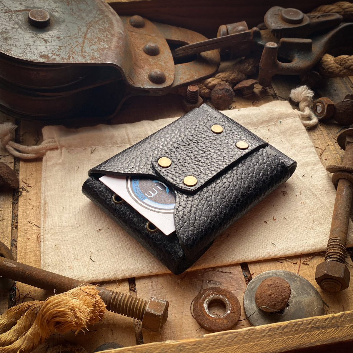 Original Luxe Minimalist Wallet - Black Dollaro – Willow Craft Goods